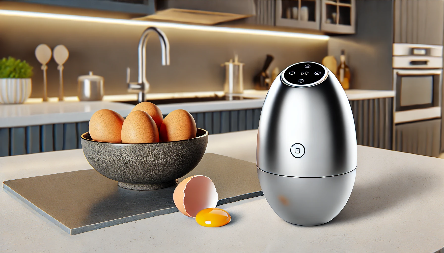 スマート卵割り機 - たった400円1分でビジネスの新商品アイデアもAIが作成します。AIが考えた商品アイデア／ 架空商品 kakoo