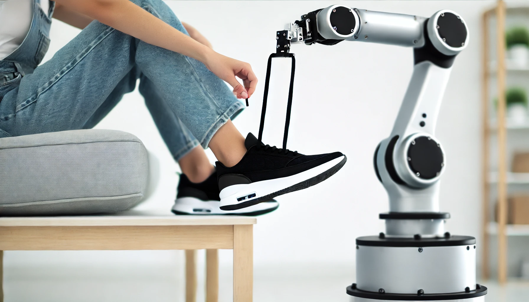 自動靴ひも結び機 - たった400円1分でビジネスの新商品アイデアもAIが作成します。AIが考えた商品アイデア／ 架空商品 kakoo