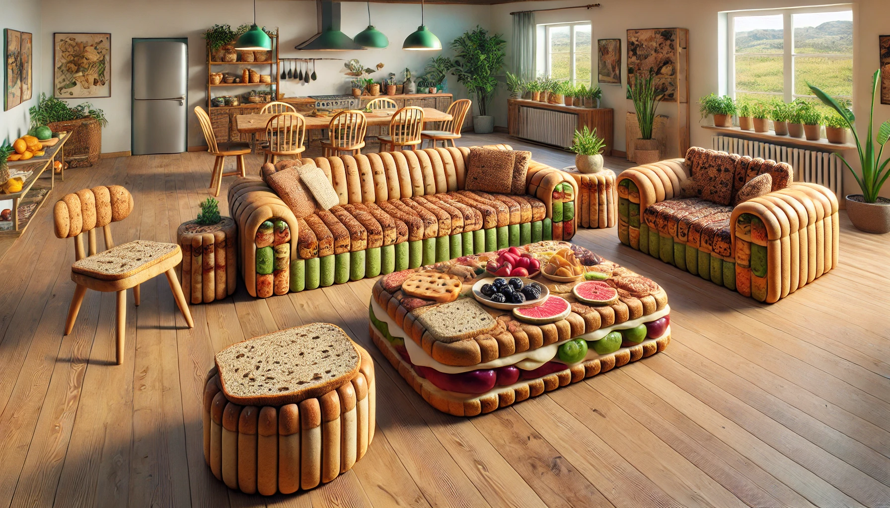 エディブルリビングセット - たった400円1分でビジネスの新商品アイデアもAIが作成します。AIが考えた商品アイデア／ 架空商品 kakoo